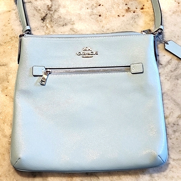 Coach | Bags | Coach Nwot Baby Blue Crossbody | Poshmark
